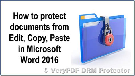 Locking A Word Document Prevent Editing Copying Printing And