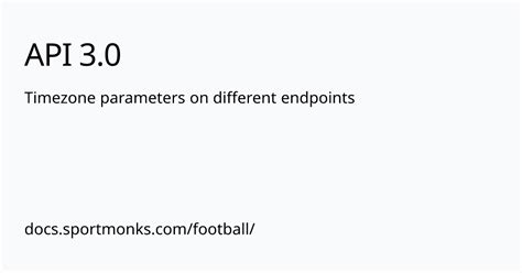 Timezone Parameters On Different Endpoints Api 30