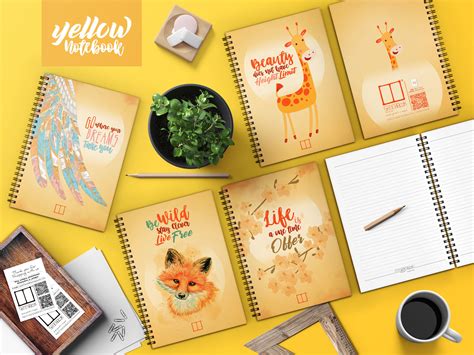 Notebooks Yellow Collection Bundle Of 4 From Sketchbook