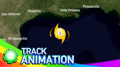 The Track Of Hurricane Hilda Youtube