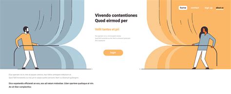 혼합 경주 부부 그랜드 행사 축 하 비즈니스 이벤트 프레 젠 테이 션 개념 선 수평 복사 공간을 시작할 준비가 여 밧줄을 당기 Premiere에 대한 스톡 벡터 아트 및