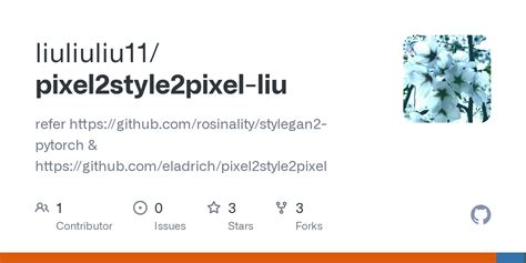 Github Liuliuliu11pixel2style2pixel Liu Refer
