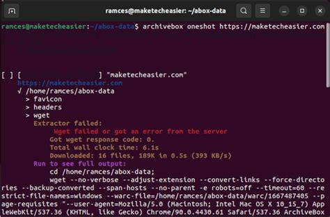 How To Create A Web Archive With Archivebox Make Tech Easier