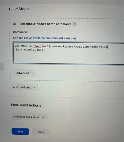 Java Project Build Step Keeps Failing Rjenkinsci