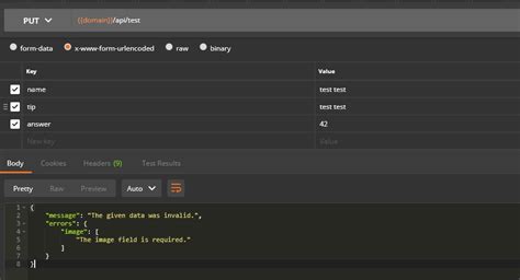 Rest Laravel Form Data Image And Text Fields Validation Stack Overflow
