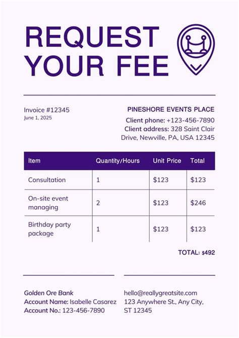 الصفحة ٥ قوالب فاتورة مجانية جاهزة للتعديل والتحميل مجانا Canva