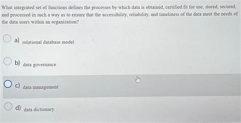 solved what integrated set of functions defines the