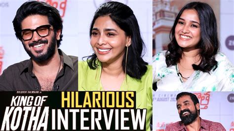 King Of Kotha Team HILARIOUS Interview | Dulquer Salmaan, Anikha Surendran | Aishwarya Lekshmi ...