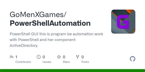 Github Gomenxgamespowershellautomation Powershell Gui This Is
