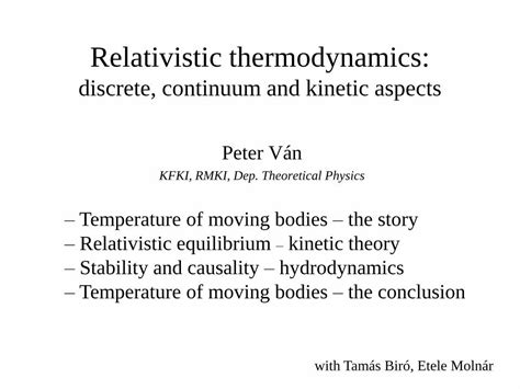 Pdf Relativistic Irreversible Thermodynamics Dokumentips
