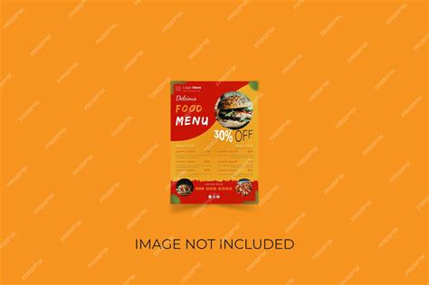 레스토랑 음식 메뉴 디자인 템플릿 메뉴 디자인 프리미엄 벡터