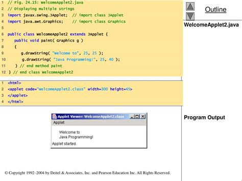 Ppt Chapter 24 Introduction To Java Applications And Applets Powerpoint Presentation Id