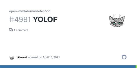Yolof · Issue 4981 · Open Mmlabmmdetection · Github