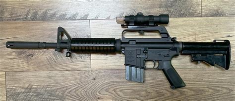 My Xm177e2 With A Single Point Red Dot Filament Rretroar