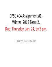 Assignment Pdf CPSC Assignment Winter Term Due Thursday Jan By Pm