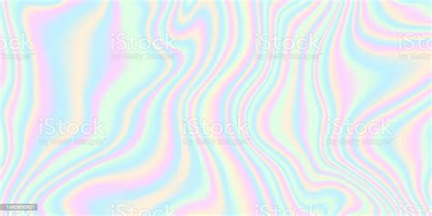 홀로그램 배경입니다 스펙트럼 그라데이션 배경 액체 금속 질감 유니콘 색상이 배경을 흐리게 했습니다 무지개 빛깔의 홀로그램 효과 벽지 표지 포스터 배너 벡터 그림 1990