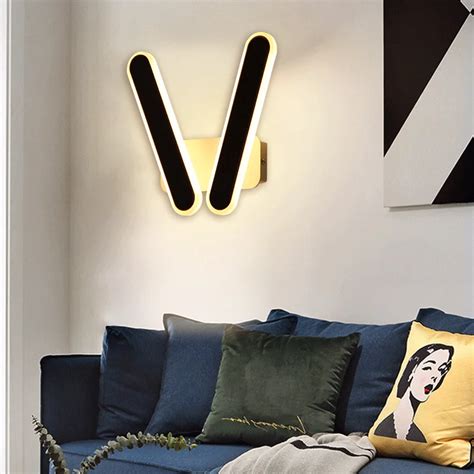 회전식 이중 긴 벽 램프 16w 실내 거실 장식 램프 입구 복도 아트 데코 Decoracion Habitacion벽걸이 조명등 Aliexpress