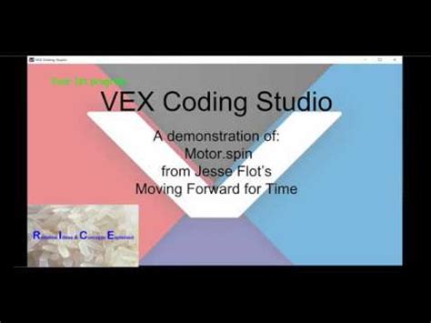 Your St Program With VEX Coding Studio For The VEX Robotics V System YouTube