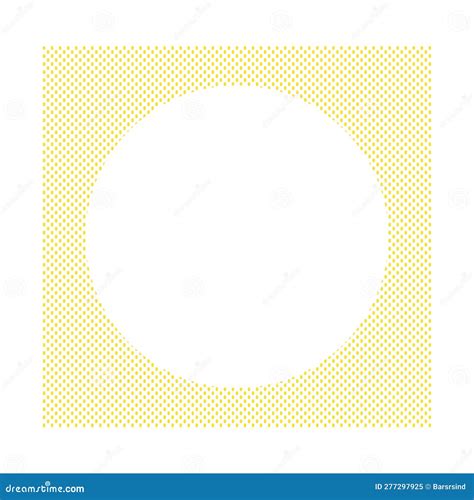 Geometric Doted Rectangle Circle Border Template Stock Vector Illustration Of Dotted