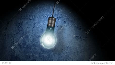 Flickering Light Bulb Stock Animation