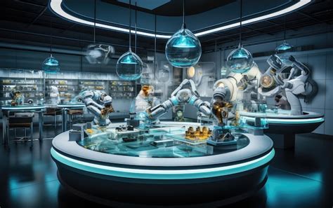Premium Ai Image Robotics Lab In Action