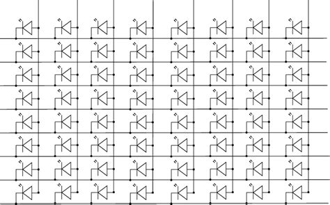 A Fragment Of The LED Matrix Control Circuit Used As A Large Exemplary Download Scientific