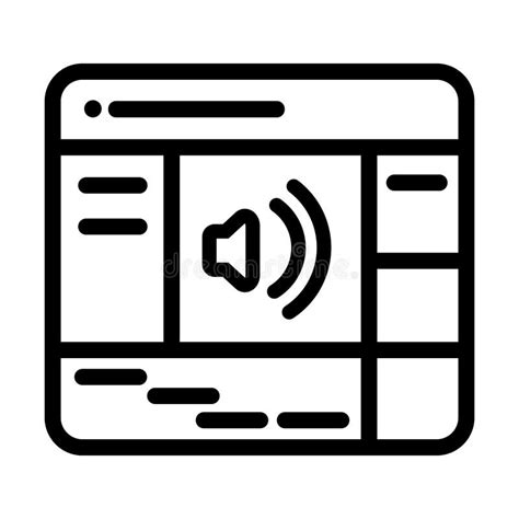 Sound Audio Editing Software Icon Line Vector Symbol Of Interface