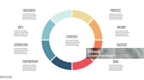 비즈니스 인포 그래픽입니다 원형 차트 8 섹션입니다 벡터 템플릿입니다 8에 대한 스톡 벡터 아트 및 기타 이미지 8 원형 차트 단면도 Istock