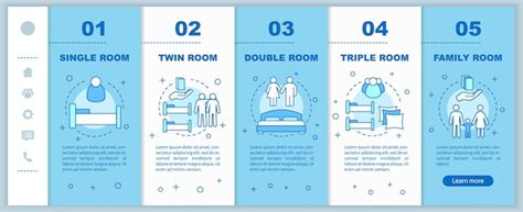 Premium Vector Room Types Onboarding Mobile Web Pages Vector Template