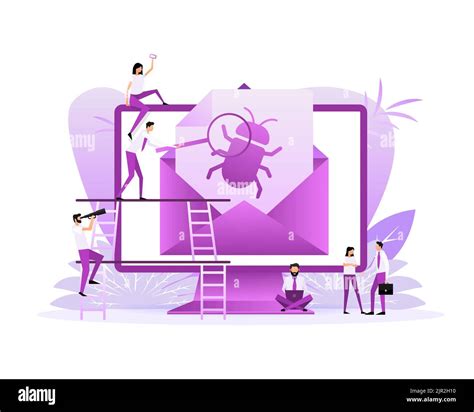 Virus Message In Flat Style Vector Design Flat Style Characters