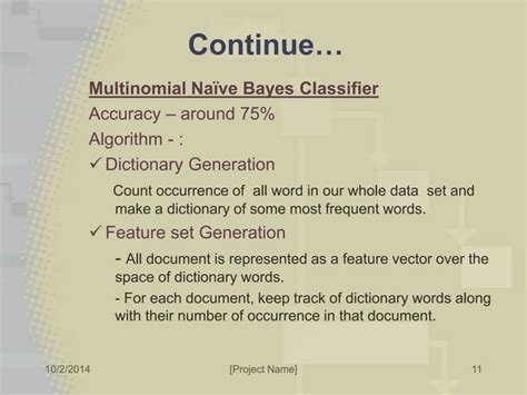 Sentiment Analysis Using Naive Bayes Classifier Pptx Computing
