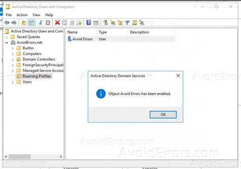 Disable A User Account Windows Server 2016 AvoidErrors