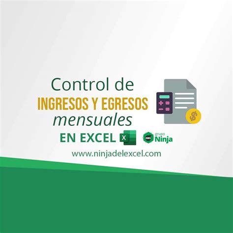 Control De Ingresos Y Egresos Mensuales En Excel Ninja Del Excel