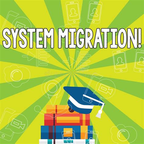 Writing Note Showing System Migration Business Photo Showcasing Moving