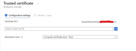 Zscaler Root Certificate Deployment With Intune Rintune