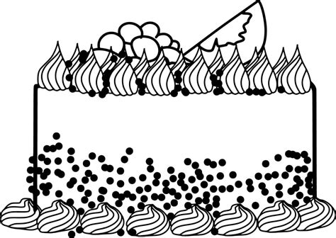 Delicious Cake Sketch 22783708 Vector Art At Vecteezy