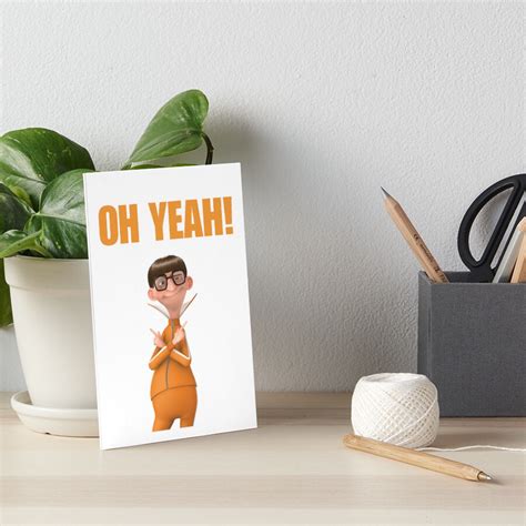 Oh Yeah Vector From Despicable Me Poster For Sale By Stylish