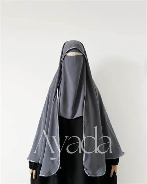 Ayada De La Pudeur à Lélégance🕊️ On Instagram Niqab Indonesia Gris 😻 Disponible Dès