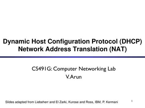 Ppt Dynamic Host Configuration Protocol Dhcp Network Address Translation Nat Powerpoint