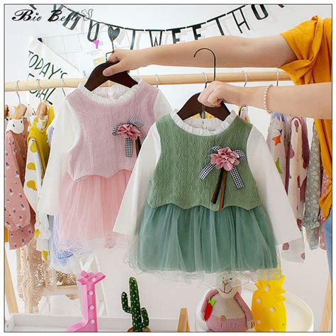 여름 여아 아기 드레스 전체 소매 레이스 꽃 공주 봄 옷 긴 소매 생일 파티 1 2 3 세 여아 유아 옷 Aliexpress