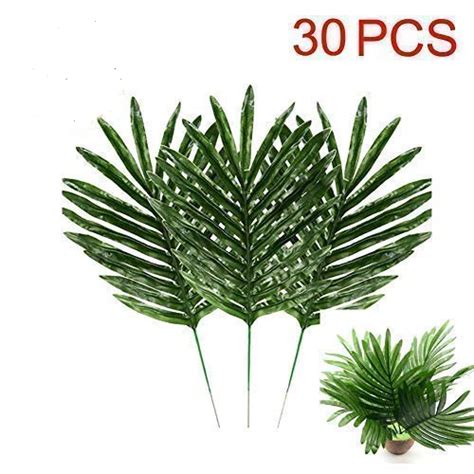 Metable 30 шт искусственные Пальмовые Листья со стеблями искусственные тропические растения