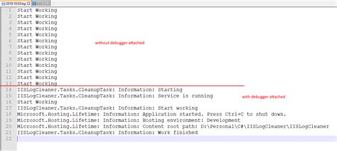 C Aspnet Core Ilogger Does Not Log To Trace Unless A Debugger Is
