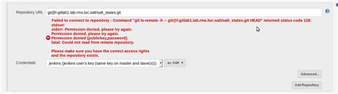 Jenkins Credentials Not Used As Expected When Cloning Git Repo DevOps Stack Exchange