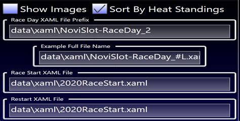 Race Coordinator Xaml Files Slotforum