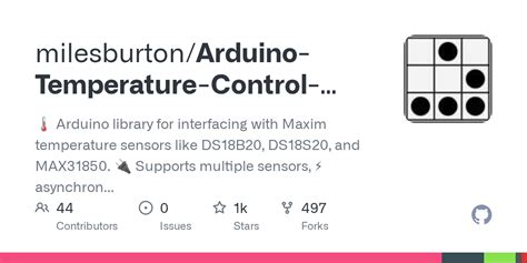 Github Milesburtonarduino Temperature Control Library 🌡️ Arduino Library For Interfacing