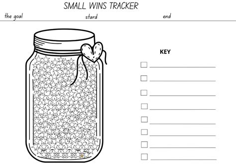 Small Wins Tracker Printable Daily Motivation Habit Tracker