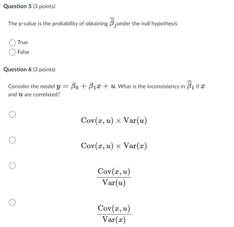 Solved The p value is the probability of obtaining βj under Chegg com