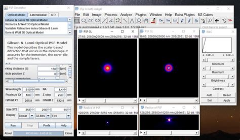 Light Scattering Particle Simulation Image Generation Using Psf