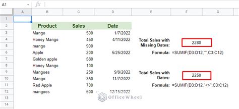 How To Use SUMIF In Google Sheets With Examples OfficeWheel