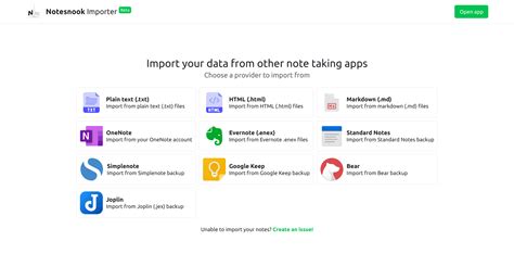 Notesnook Importer Import Your Notes From Other Note Taking Apps Like Evernote Onenote Etc